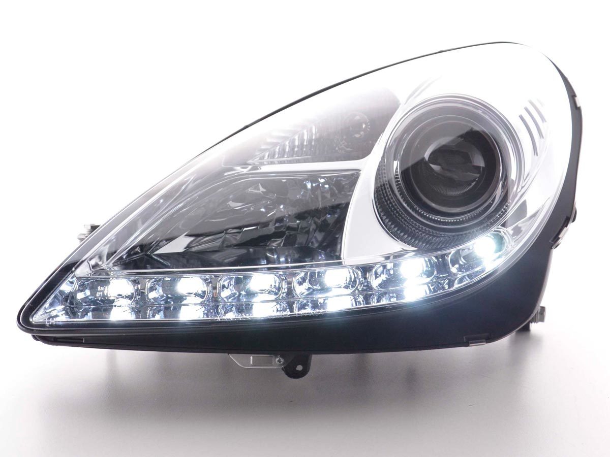 DRL Daylight headlight Mercedes SLK R171 chrome | Headlights | Lights ...